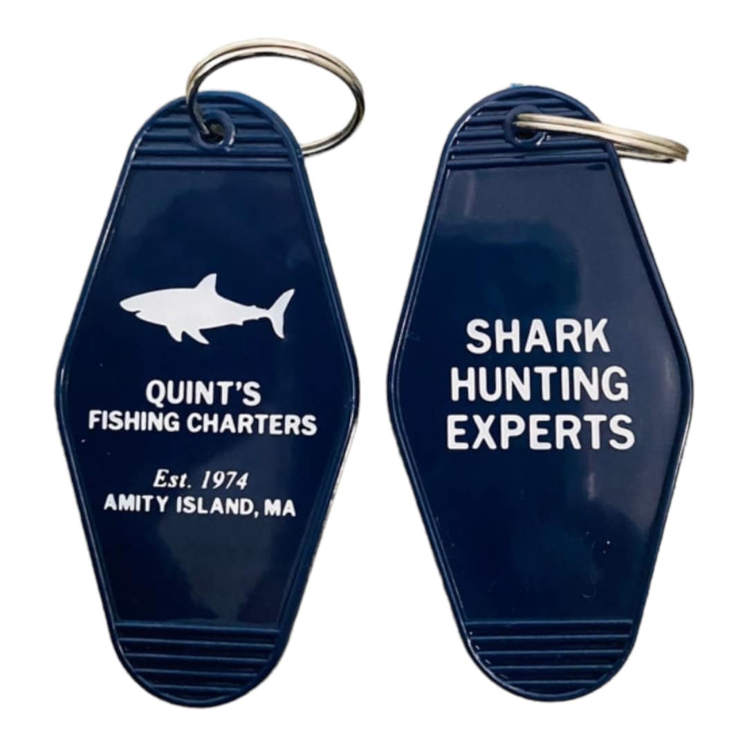 Graphic Ver. JAWS Inspired QUINTS Shark FISHING Keytag - Etsy