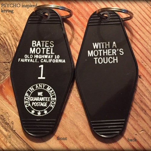 On SALE PSYCHO BATES Motel Room 1 Keychain Key Fob Horror - Etsy
