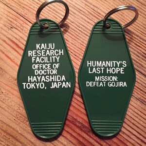 Godzilla Inspired kaiju Research Facility Keytag - Etsy