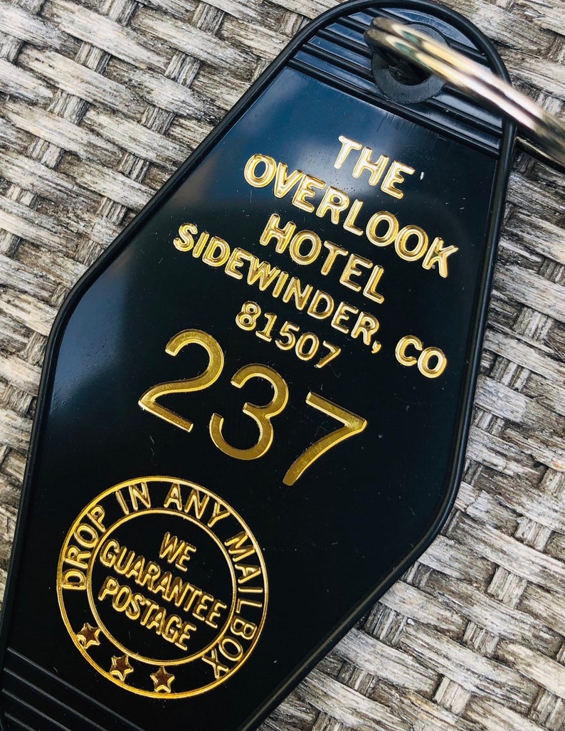 THE SHINING Black and Gold Inspired Overlook Hotel Keytag - Etsy