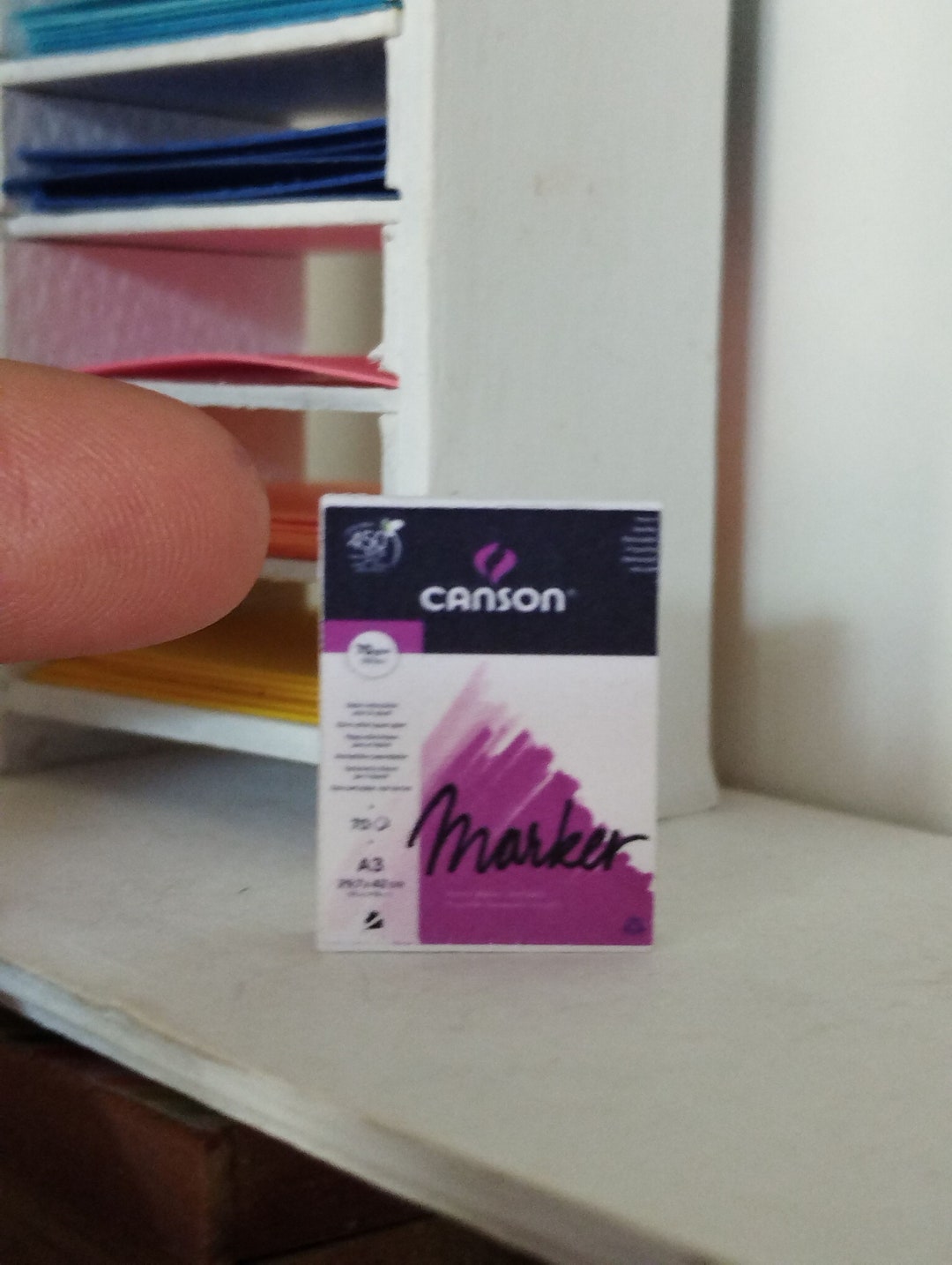 Mini Canson Notebook Scale 1:12 Miniature Dollhouses - Etsy