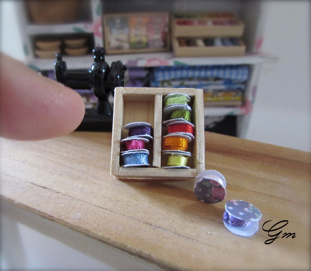 Miniature Ribbons Box - Scale 1:12-dollhouse Miniature. - Etsy