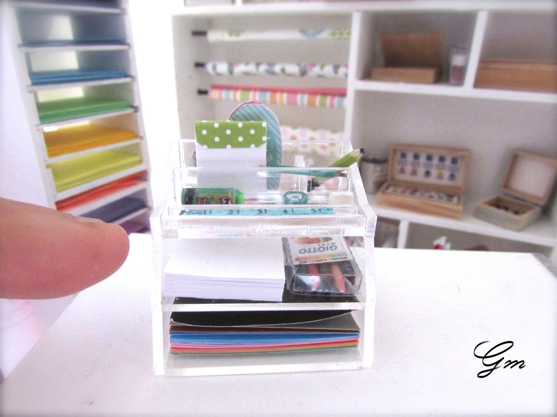 Organizer Acrylic Scale 1:12-dollhouses Miniatures - Etsy