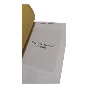 History of the Lost State of Franklin by Samuel Cole Williams | Vintage ...