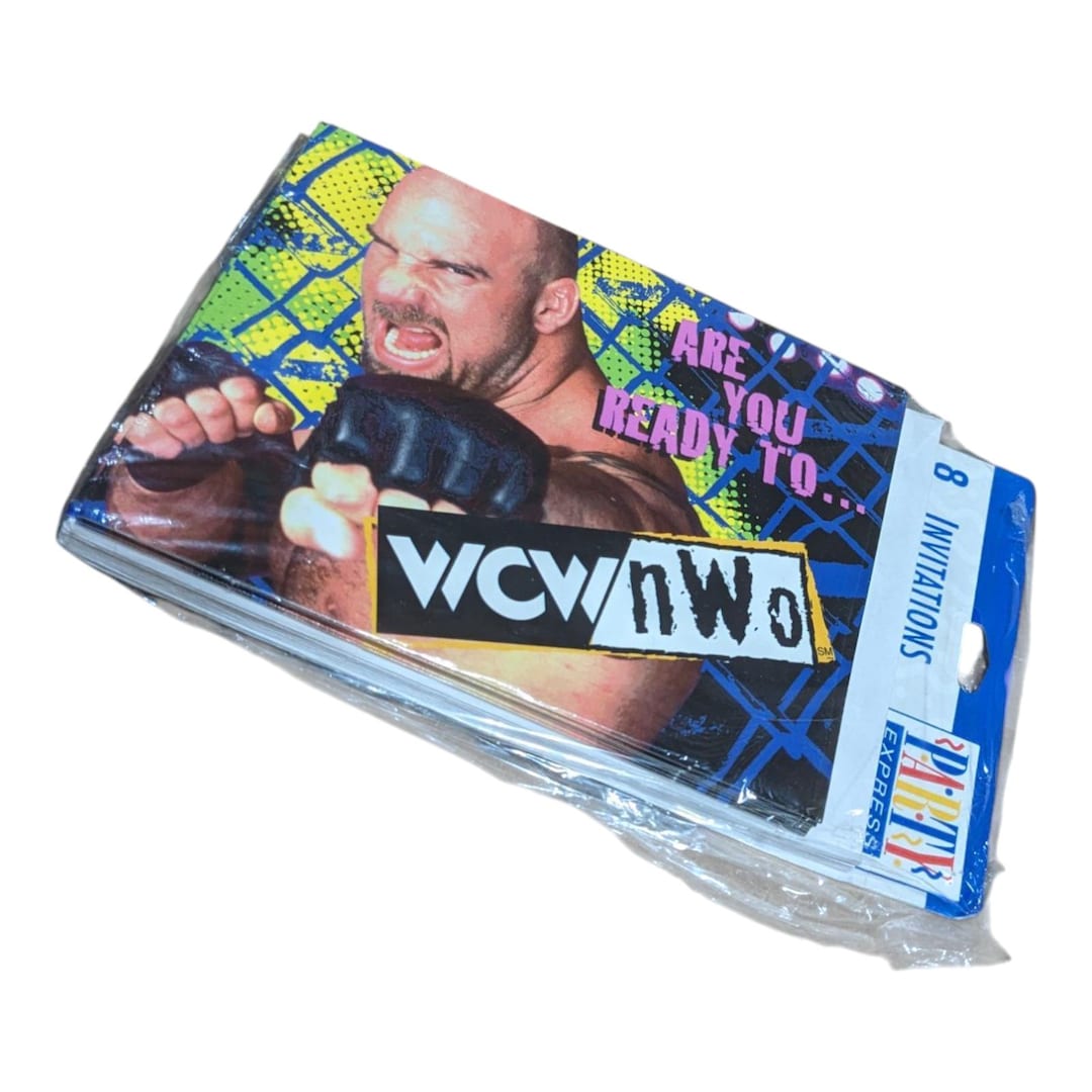 Vintage 1999 WCW NWO Goldberg Party Express Treat Bags – Wrestling ...