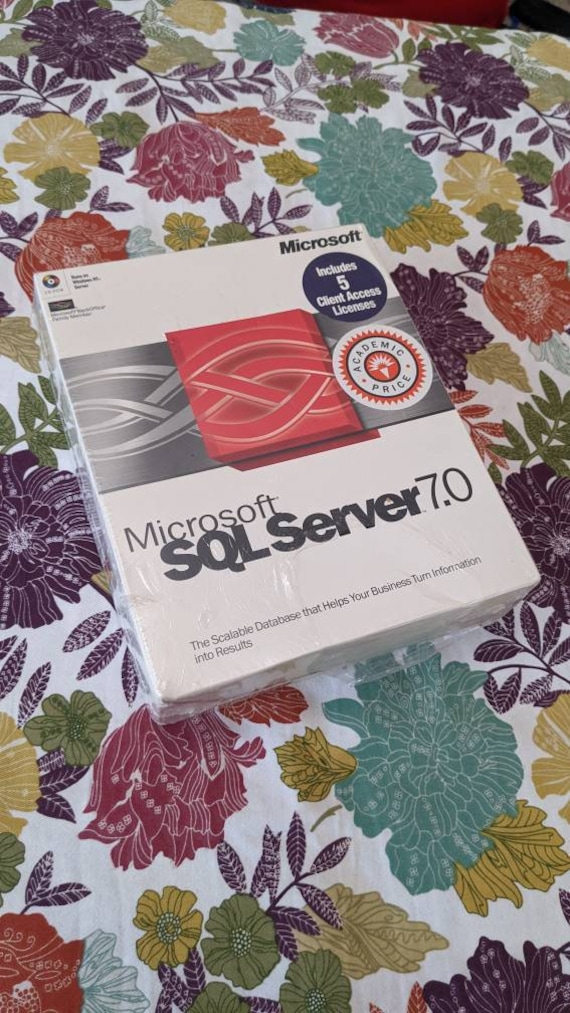 Microsoft SQL Server 7.0 Retail 5 Clients 1 Server Full | Etsy
