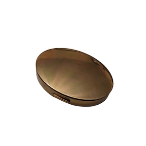 Mary Dunhill Oval Mirror Compact Gold Tone With Powder Puff and Screen ...
