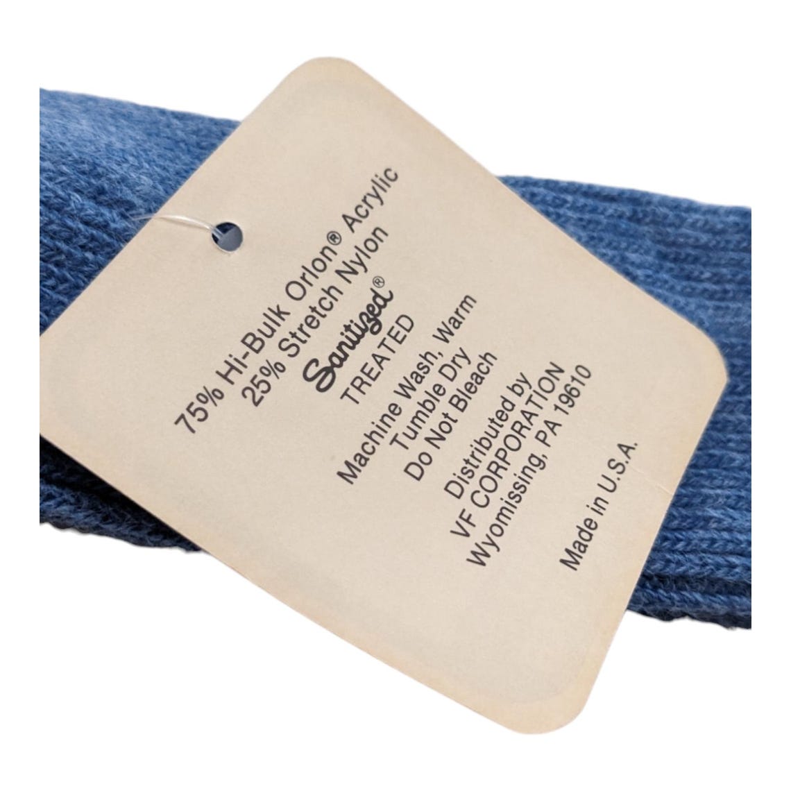 Vintage Mens Lee Casual Crew Socks Blue Size 10-13 Orlon Acrylic Nylon ...