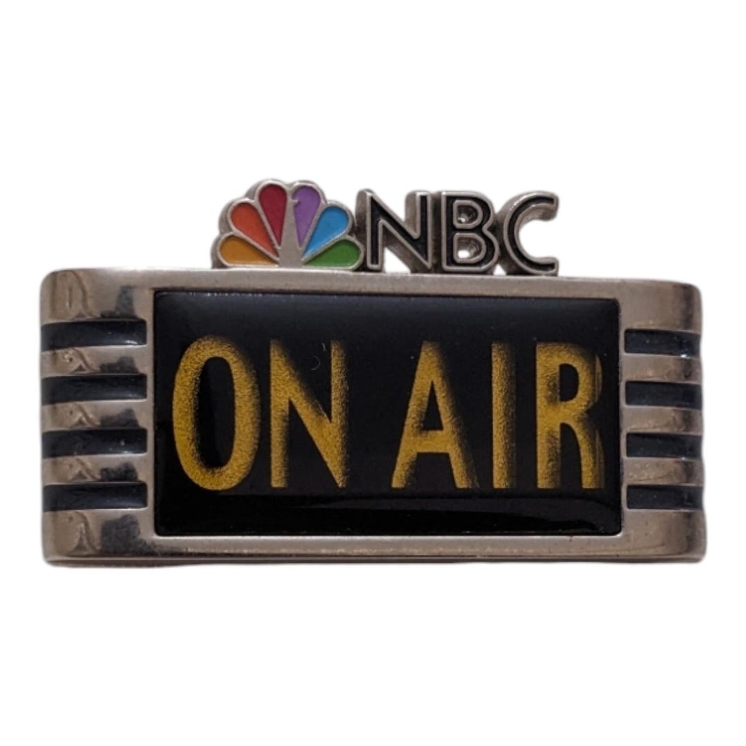 NBC on Air Aminco Pin Button Vintage Rare Peacock Feather Logo - Etsy