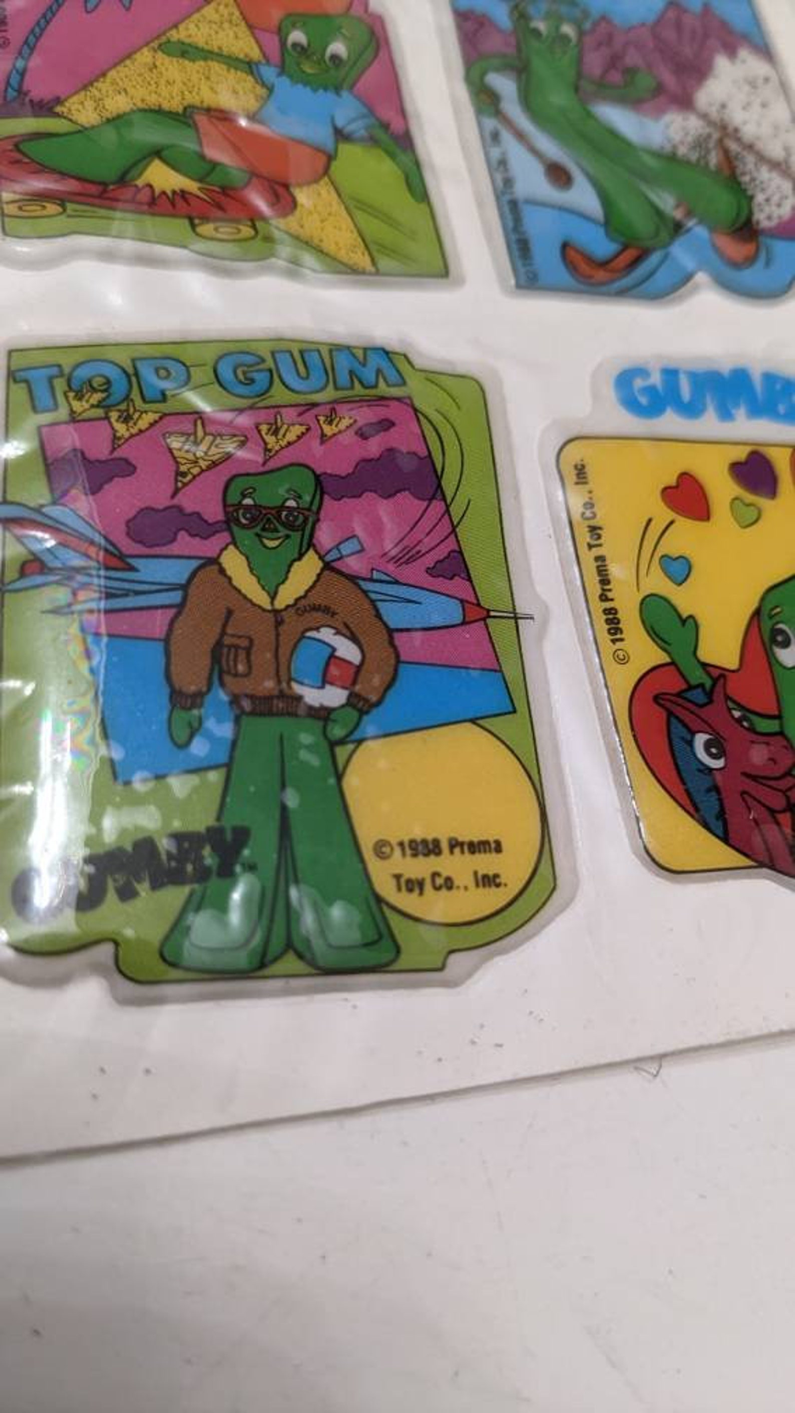 Gumby Pokey Cartoon Puffy Stickers Vintage NOS Sealed 1988 - Etsy