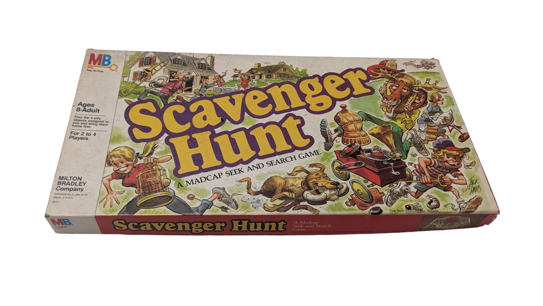 Scavenger Hunt 1983 Milton Bradley Board Game Vintage 80s - Etsy