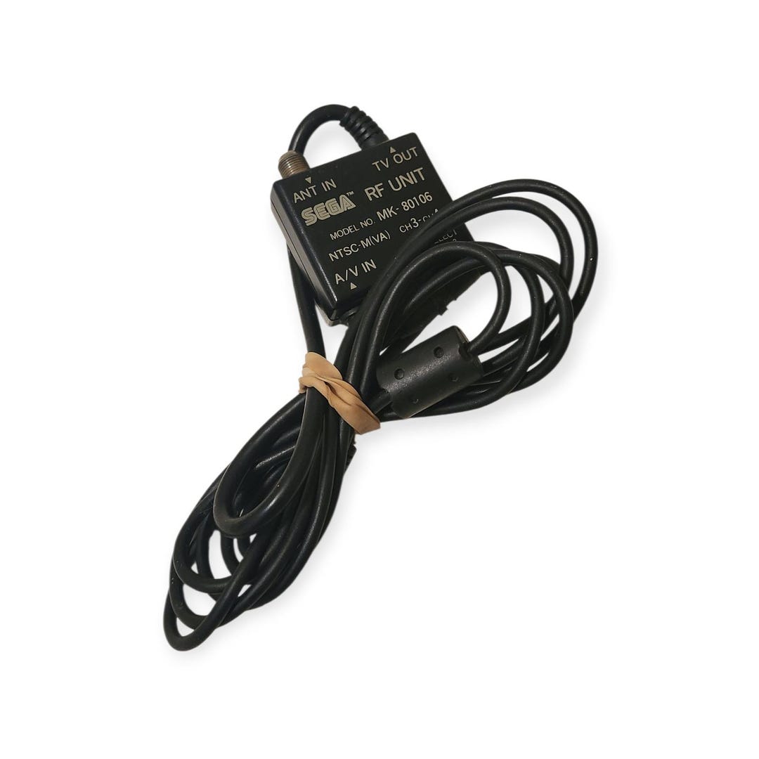 Sega RF Unit Model MK 80106 TV Adapter Cable for Sega Genesis Console ...