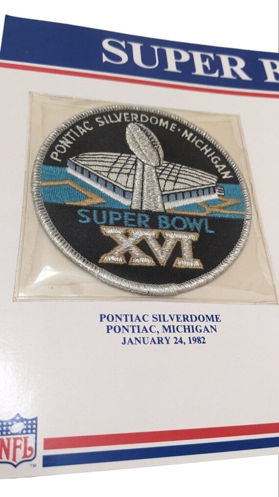 1982 NFL Super Bowl XVI Logo Willabee & Ward Patch Sa… - Gem