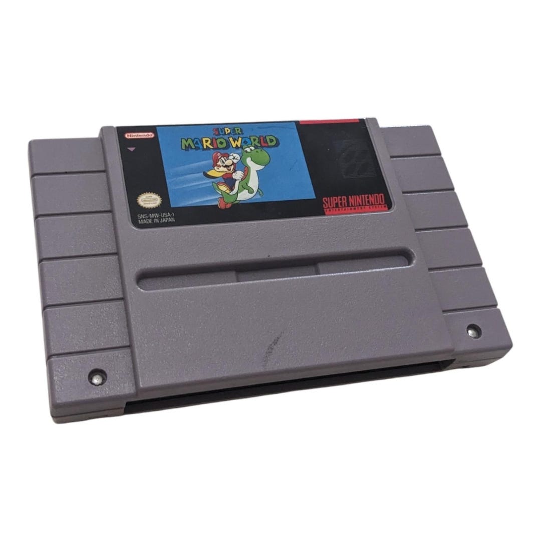 Super Mario World Super Nintendo 1991 SNES Authentic Cartridge Vintage ...