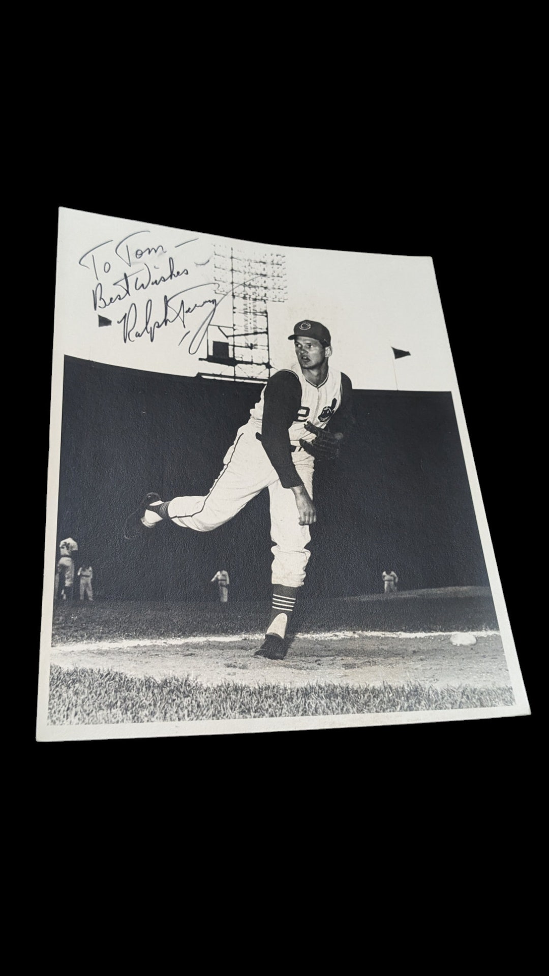 Ralph Terry Cleveland Indians Autograph 8x10 Photo Signed Photograph ...