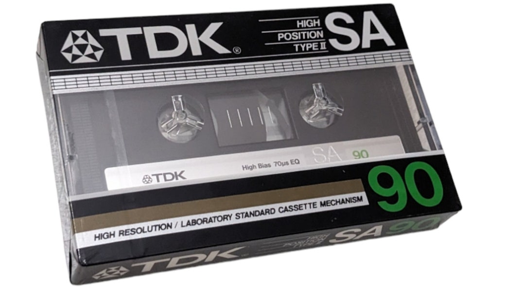 TDK SA90 Audio Cassette Tape New Old Stock Vintage 80s Japan - Etsy