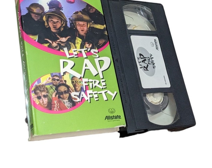 Let’s Rap Fire Safety VHS 2000 Allstate Educational Kids Firefighter ...