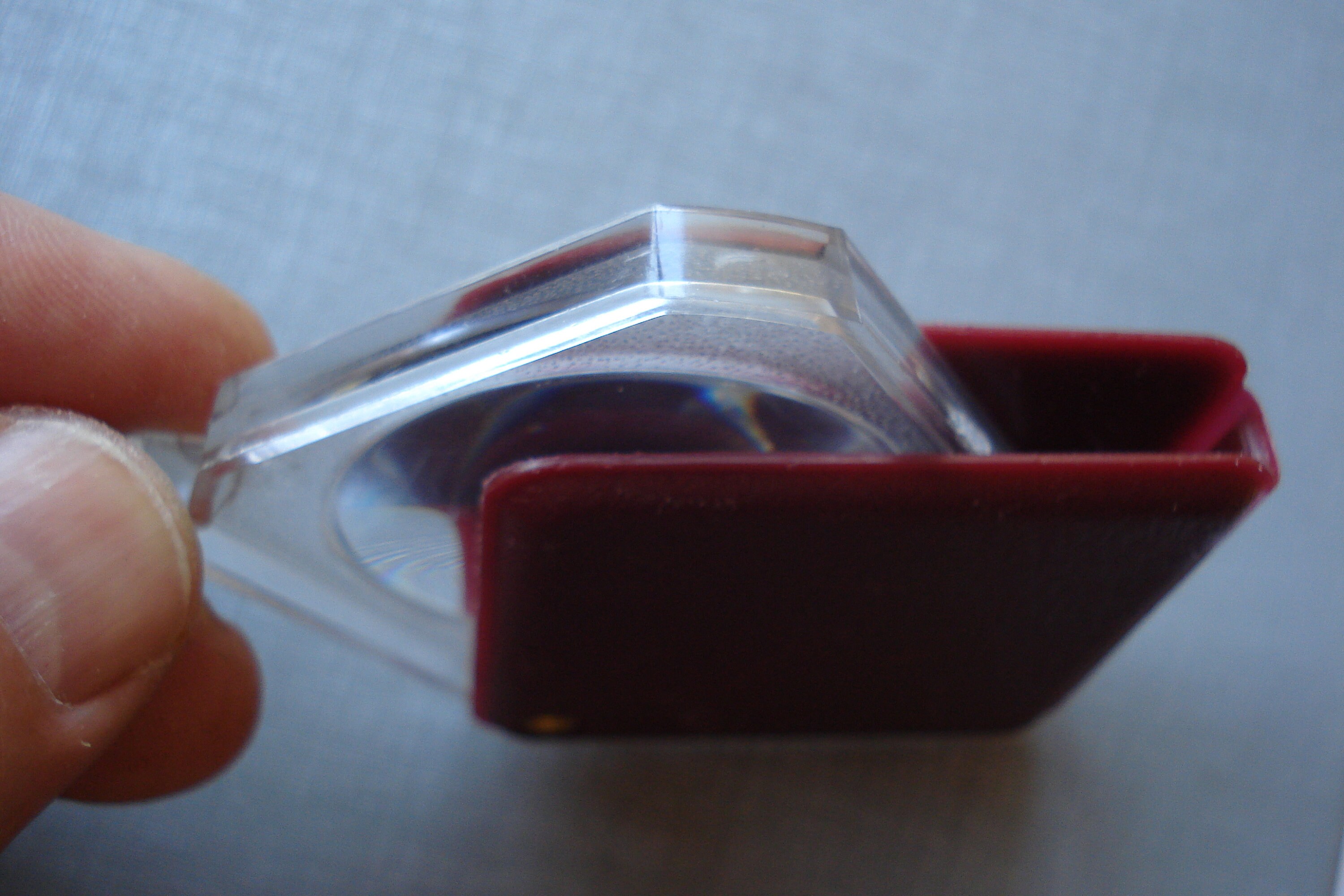 Vintage Pocket Small Magnifying Glass with Plastic Cover / | Etsy