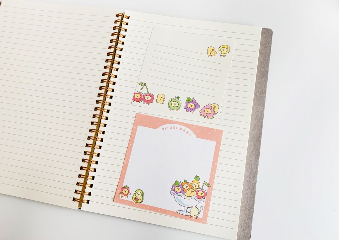 Picyouko-mame Fruit Memo Pad 2 Patterns 10 Sheets - MW57420 - Etsy