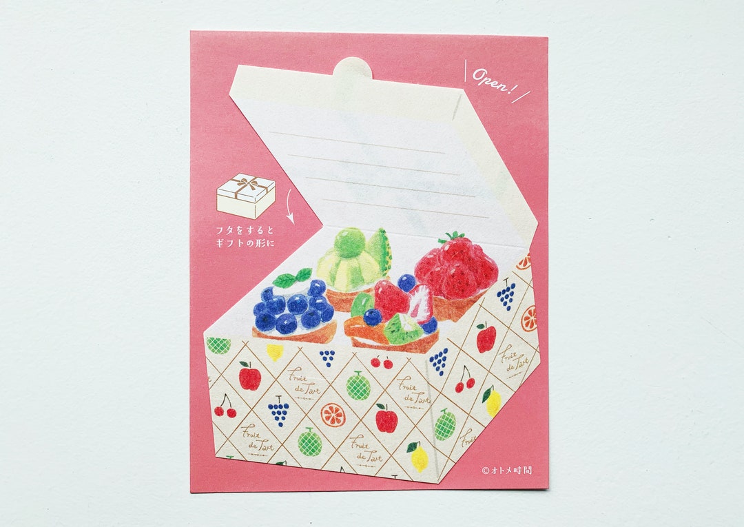 Fruit Tart Gift Box Letter Set 8 Sheets 4 Envelopes - FALT538 - Etsy