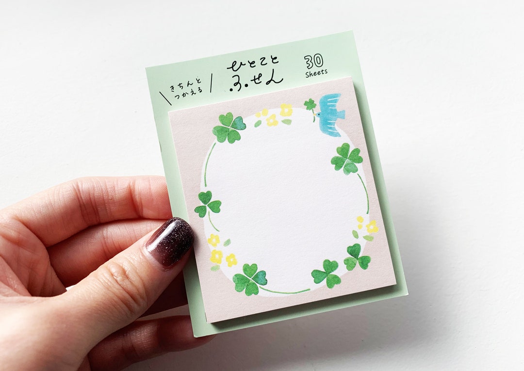 Four-leaf Clover Sticky Note 30 Sheets 7.3cm × 6.5cm - FAQF123 - Etsy