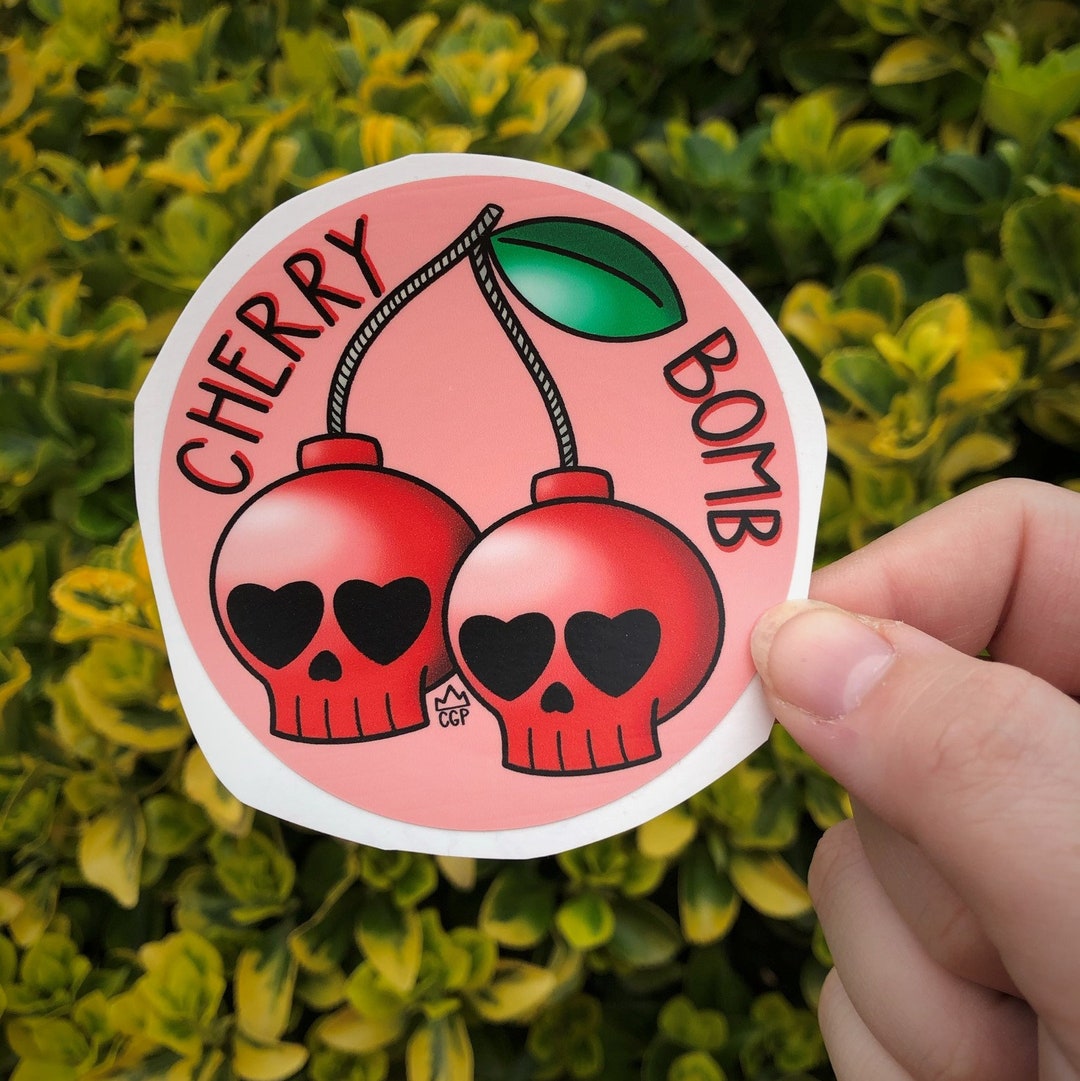 Cherry Bomb Sticker Hyrdroflask Sticker Laptop Sticker Water Bottle ...