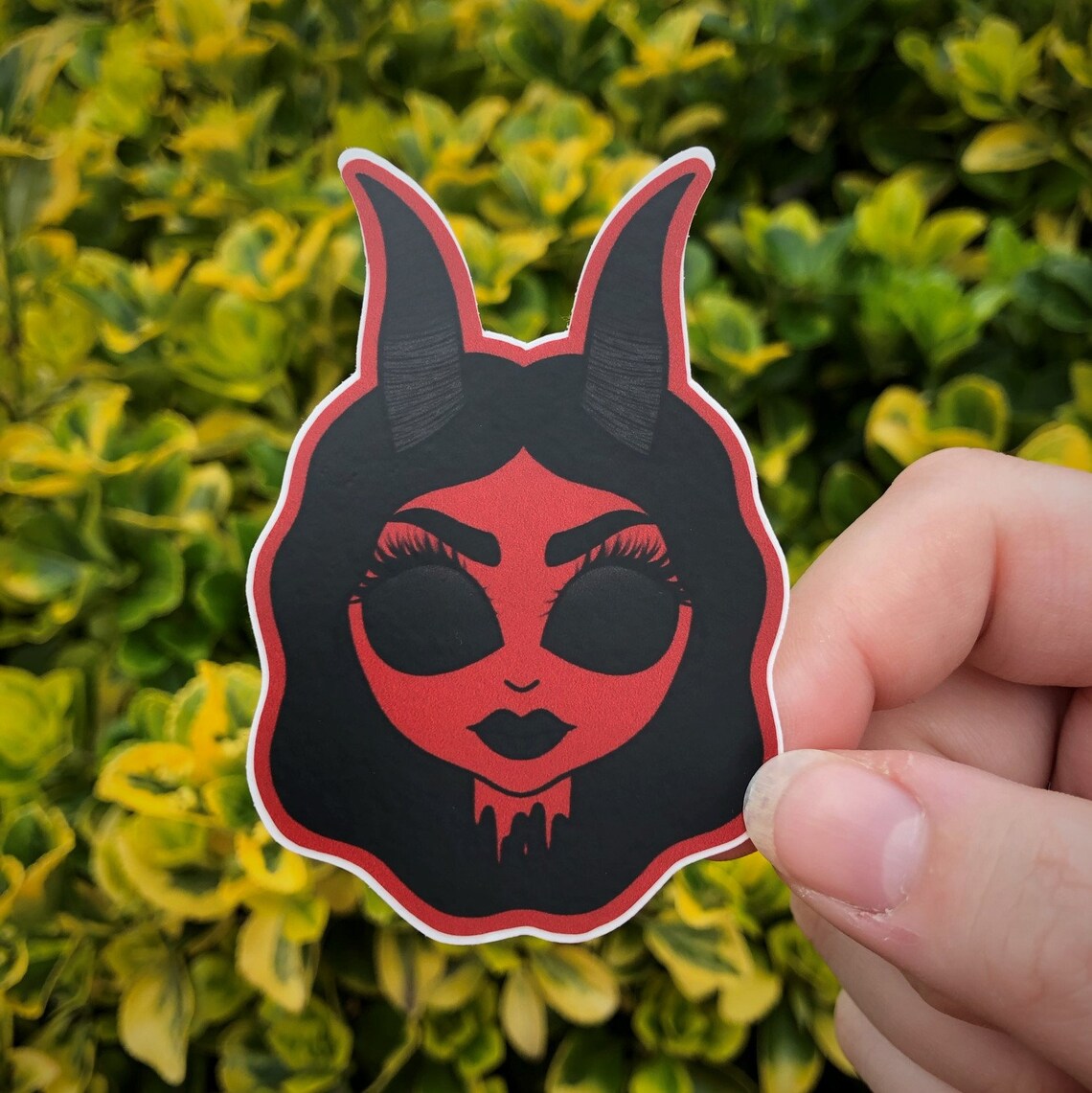 Lucy Sticker / Devil Woman Sticker / Demon Girl Sticker / - Etsy España