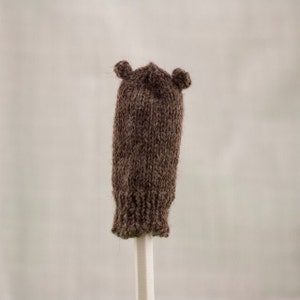 Brown Bear Finger Puppet | Handknit | Wool - Etsy