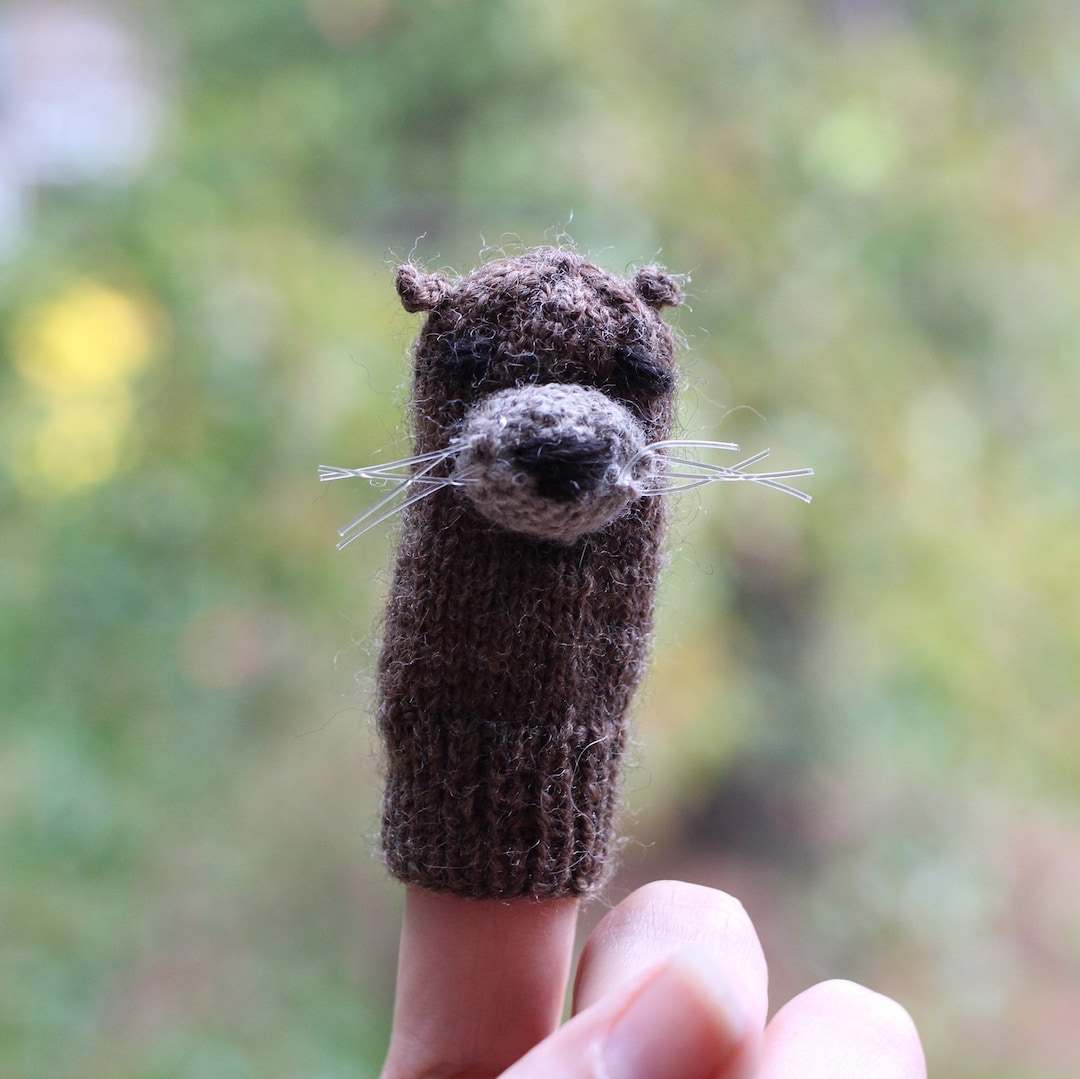 Sea Otter Finger Puppet | Handknit | Wool - Etsy