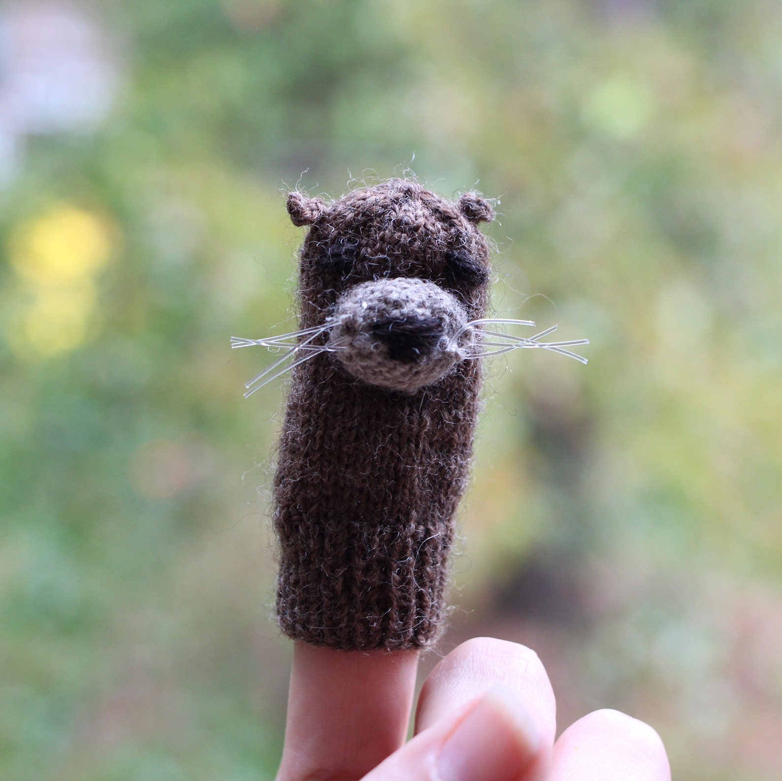 Sea Otter Finger Puppet | Handknit | Wool - Etsy