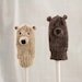 Brown Bear Finger Puppet | Handknit | Wool - Etsy