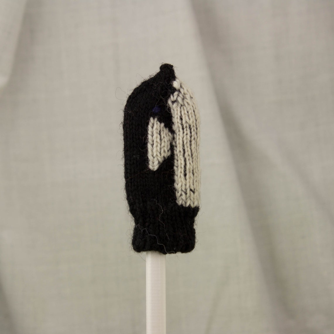 Orca Knit Wool Finger Puppet - Etsy