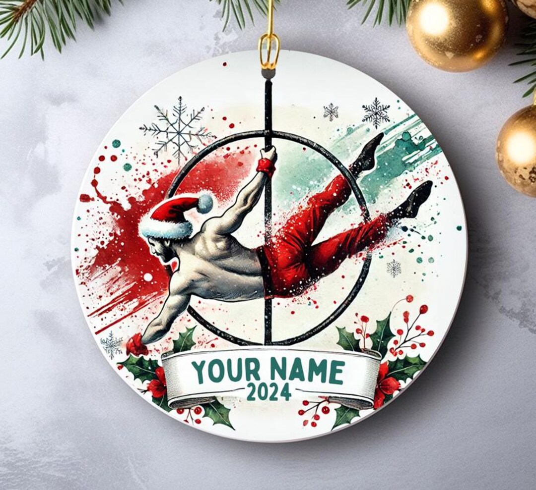 Personalized Trapeze Man Christmas Decor, Acrobat Boys Gift, Xmas Tree ...
