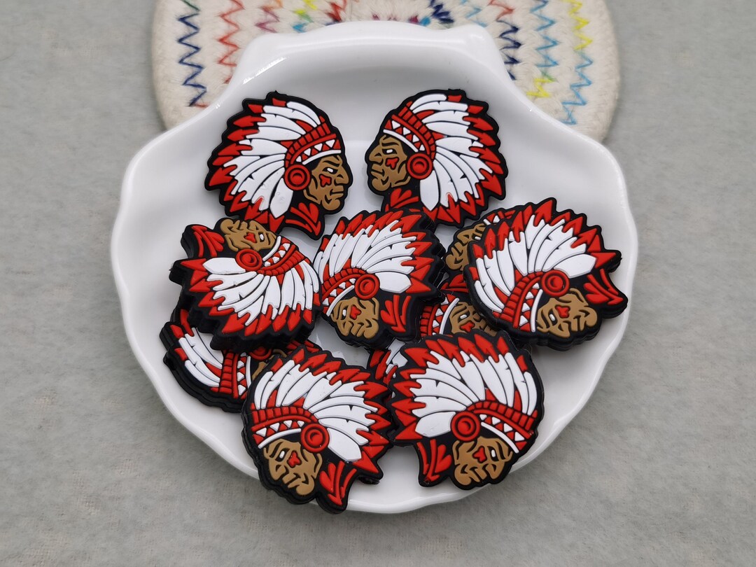 Silicone Bead Native American Indian Focal Bead for Pen Bracelet ...