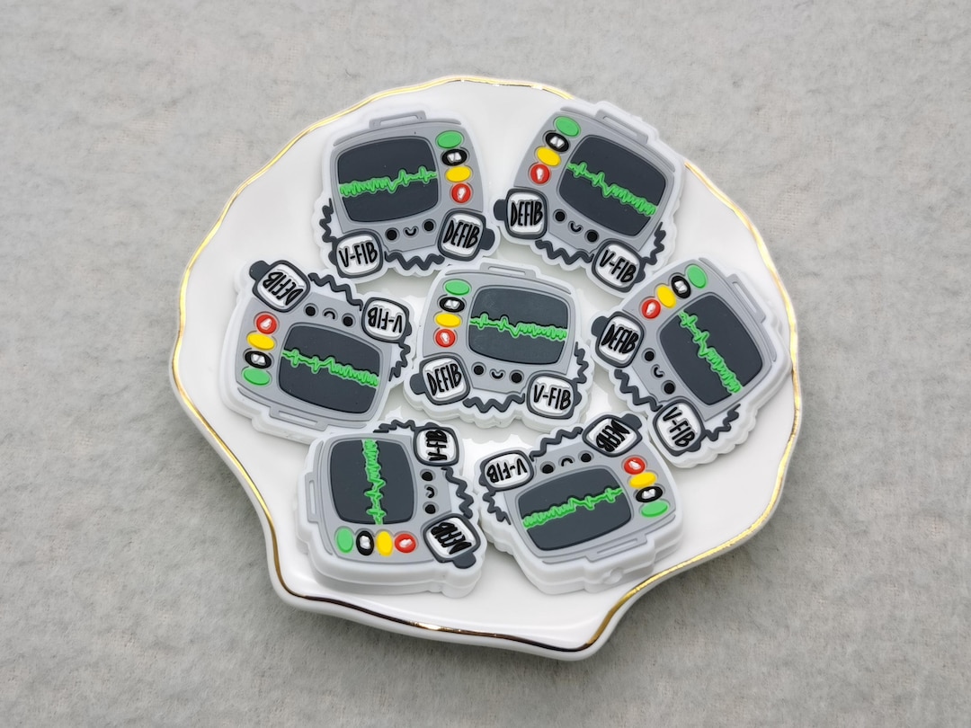 Silicone Bead V-FIB DEFIB Defibrillator Focal Bead for Pen Bracelet ...