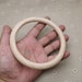 2/10 Pieces 12CM Width Natural Wood Round Ring Circle Hoop Charm ...