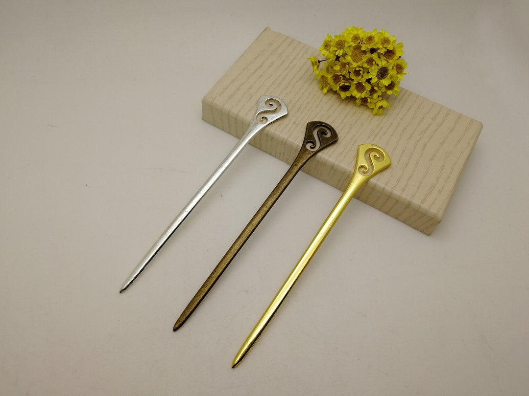 2 / 10 Pieces , Metal Rune Symbol Hair Fork Pin Stick Pick Hairpin ...