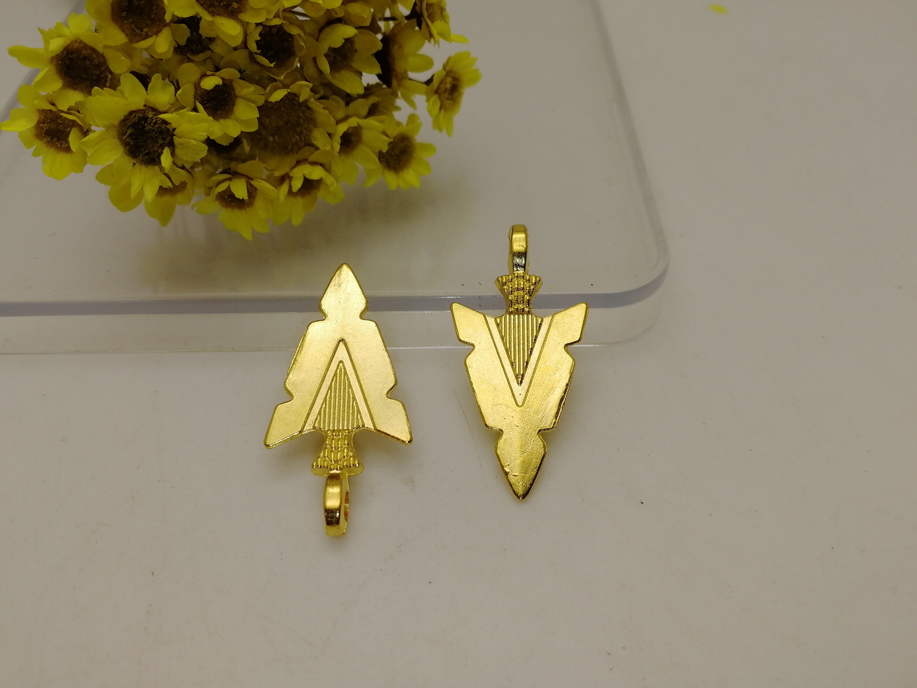 20/100 Pieces Metal Arrow Head Arrowhead Pendant Necklace Earring ...