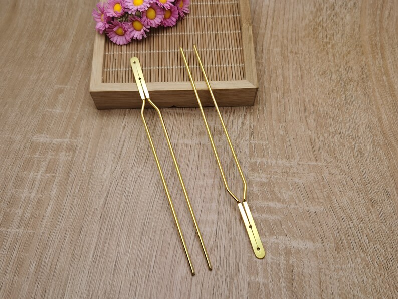 Metal U Shape Hair Fork Pin Clip Headband Blank , Hairpin Hair Head ...