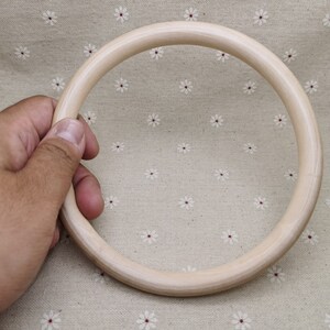 2/10 Pieces 15CM Width Natural Wood Round Ring Circle Hoop Charm ...