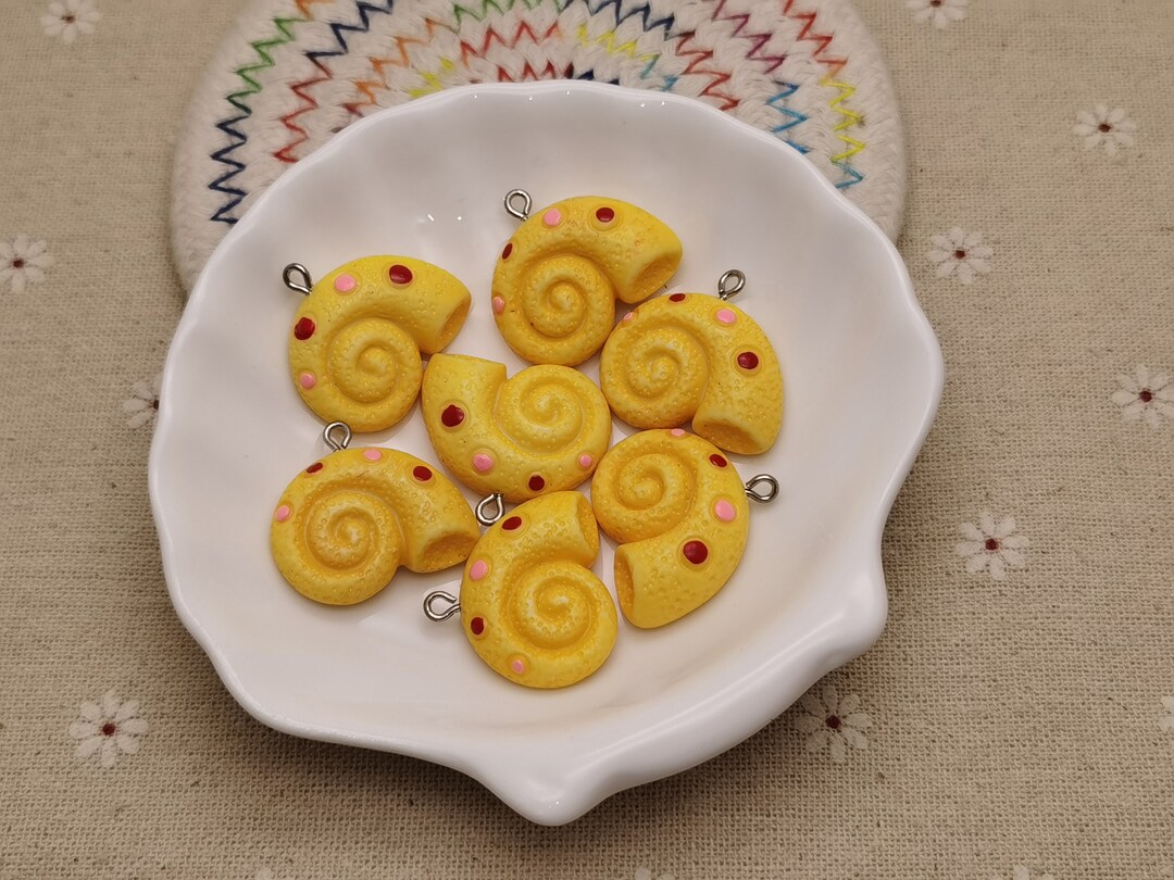 6/20 Pieces Plastic Sea Shell Conch Snail Pendant Charm , Resin ...