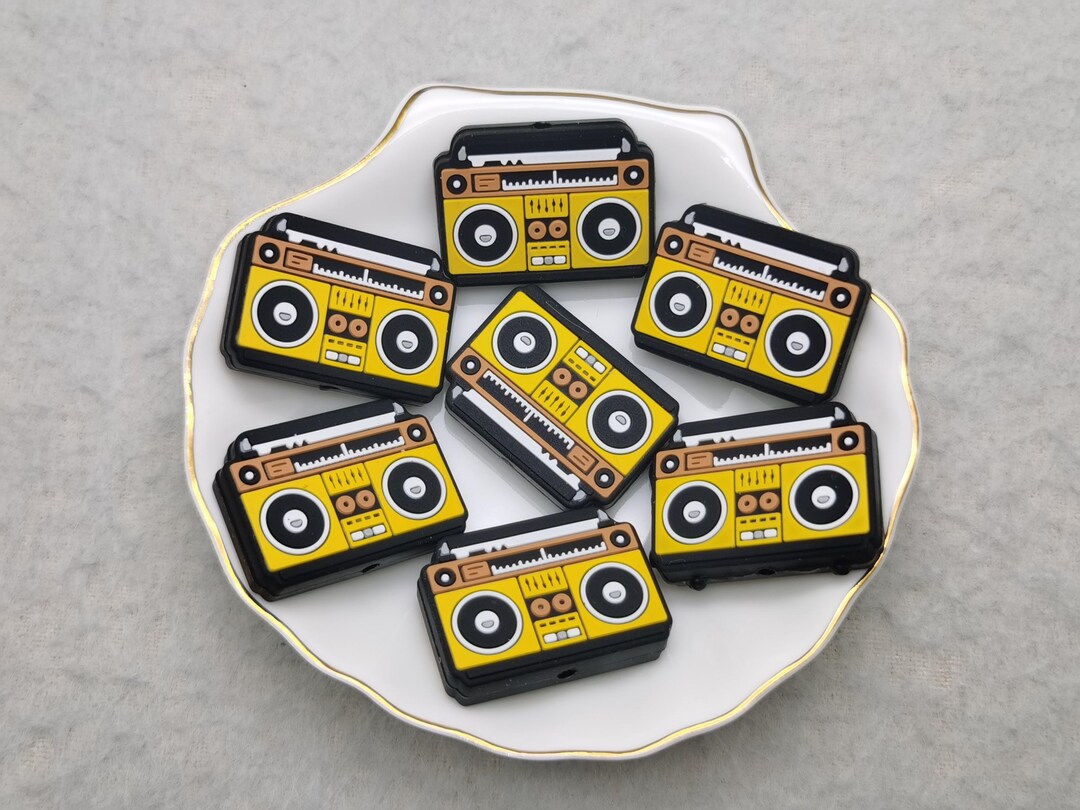 Silicone Bead Tape Player Tape Deck Focal Bead for Pen Bracelet ...