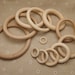 Natural Wood Round Ring Circle Hoop 2.5/3/4/5/6/7/8/9/10/11/12/13/14 ...