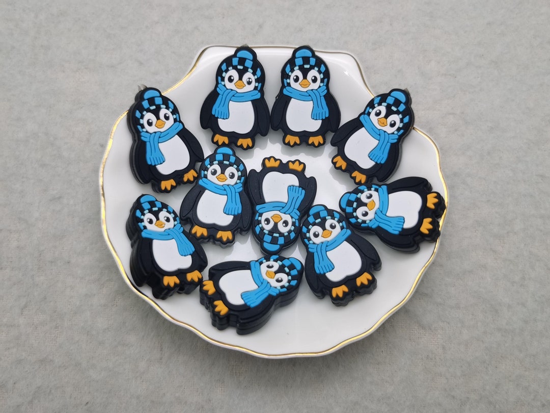 Silicone Bead Penguin Bird Focal Bead for Pen Bracelet Necklace ...