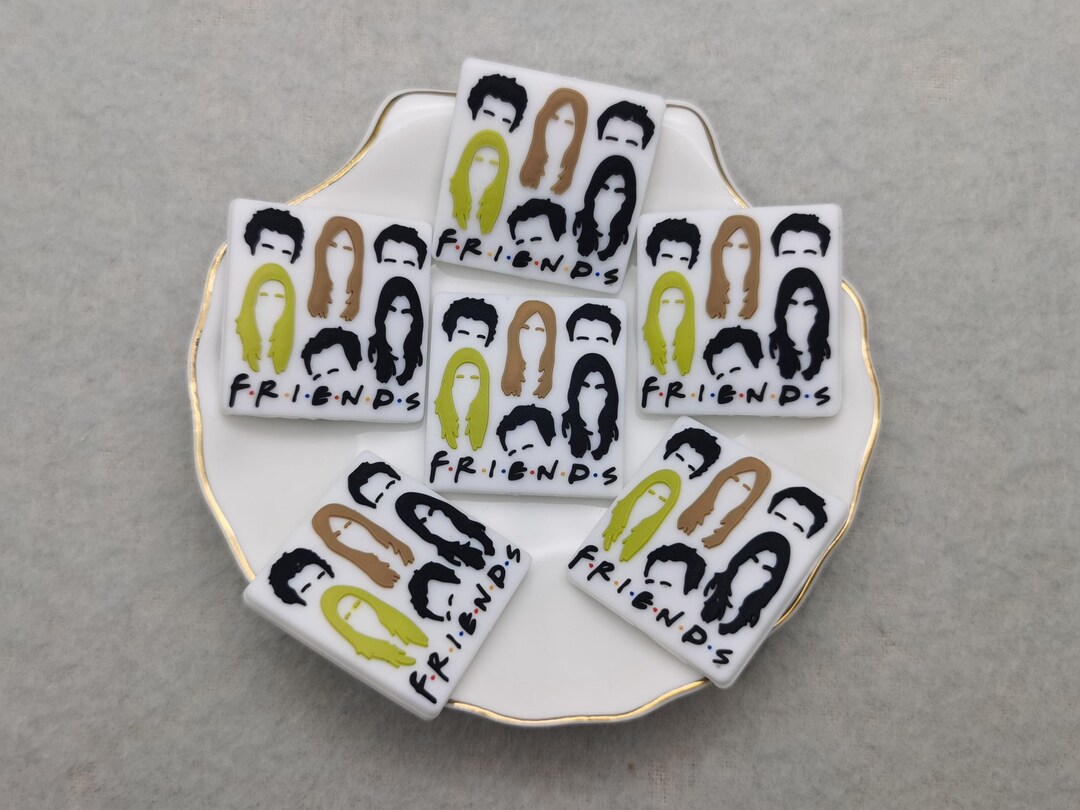 Silicone Bead Friends Focal Bead for Pen Bracelet Necklace Keychain ...