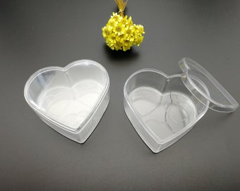 Rose With Mini Heart Display in a Clear Acrylic Box. Holiday - Etsy