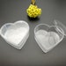 4 Pieces 75x70x33mm Heart Shape Clear PS Plastic Box , Jewelry Bead ...