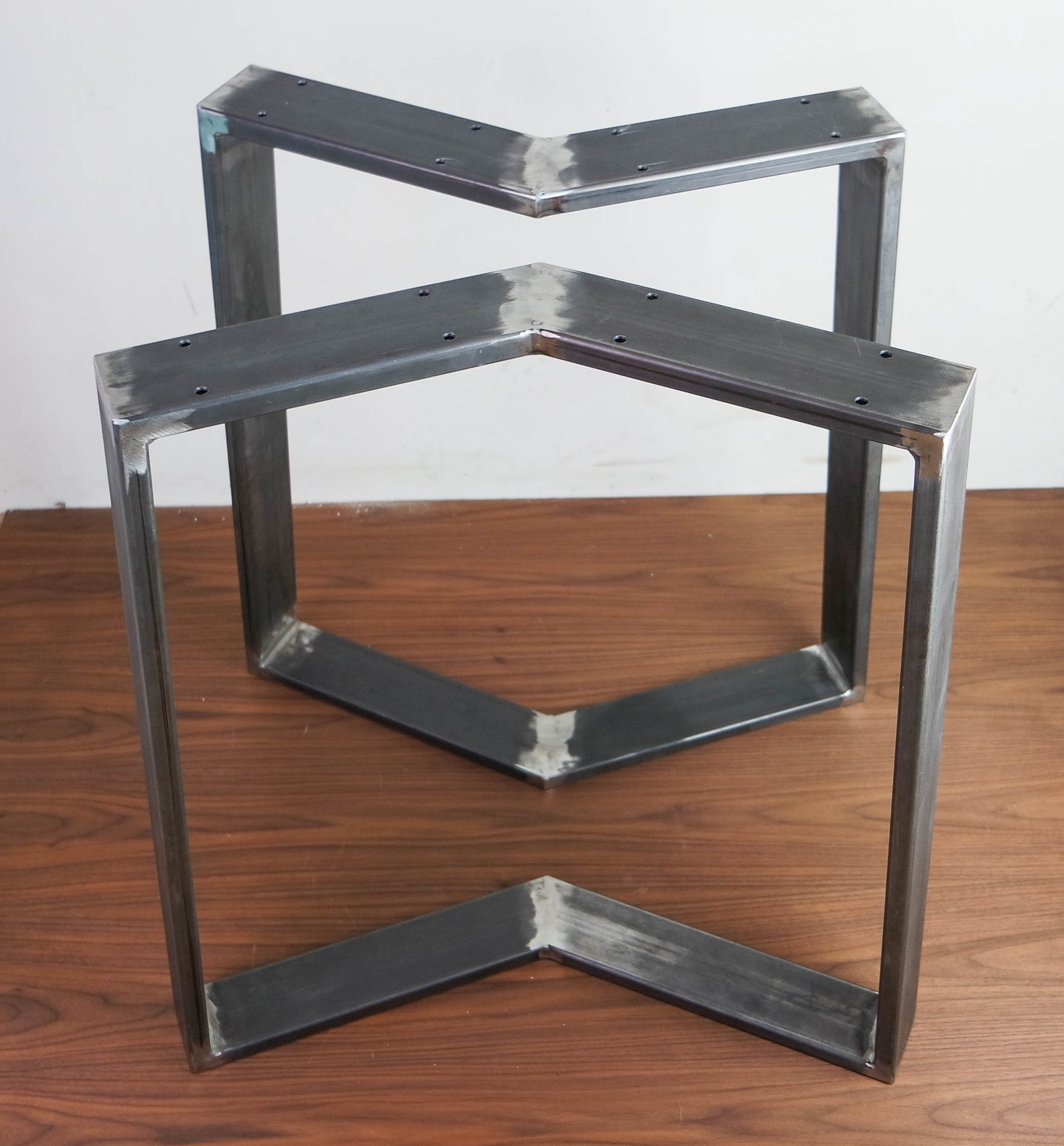 Steel Table Legs Trapezium , Modern Table Legs, Dining Table Legs Set ...