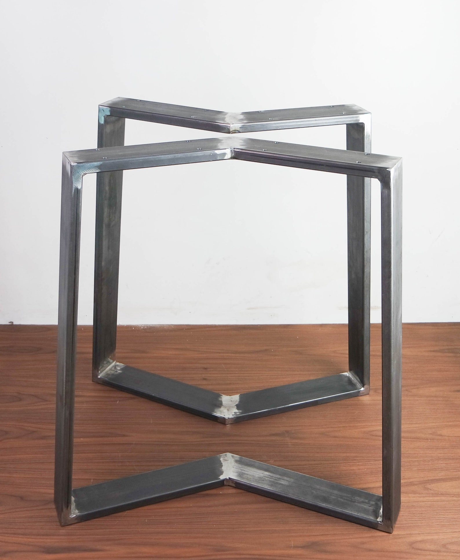 Steel Table Legs Trapezium , Modern Table Legs, Dining Table Legs Set ...