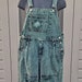 Vintage Denim Dark Green Overalls Size Large and Tall - Etsy